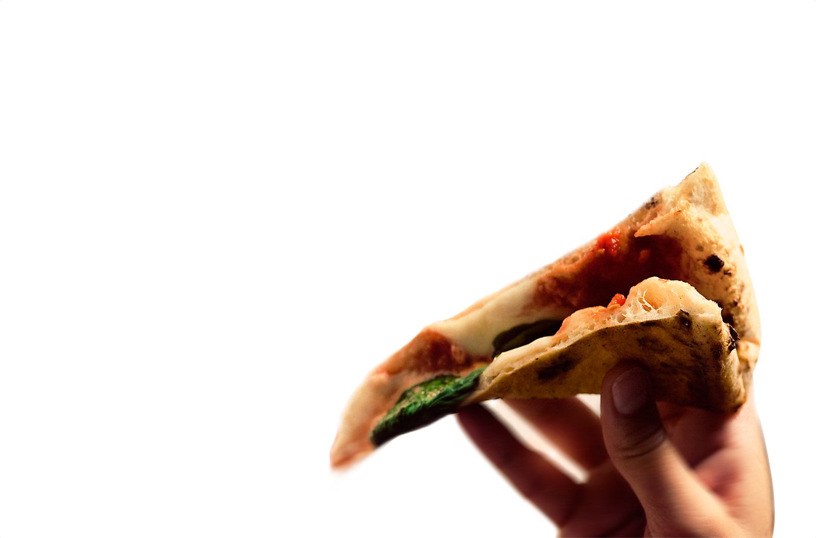 pizza-margereta-hand | Famoso Italian Pizzeria + Bar